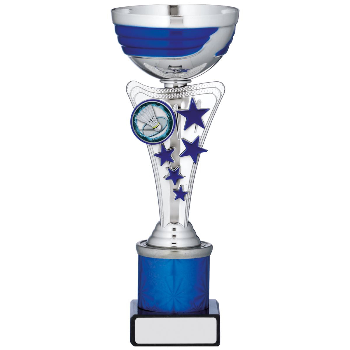 Trophy Cup Silver And Blue Cone – North East Trophies
