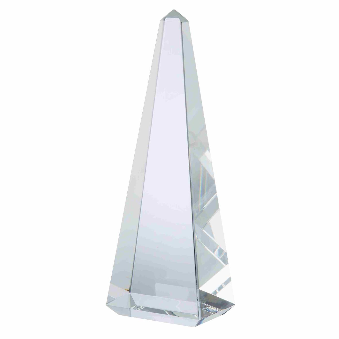 Clear Pyramid Optical Crystal Award Trophy | North East Trophies