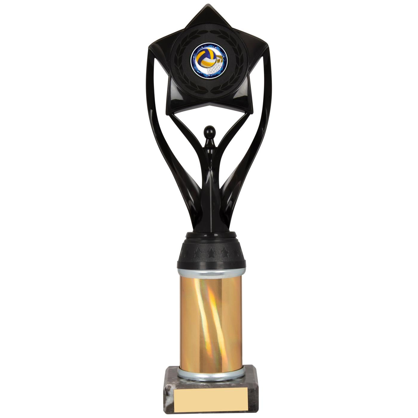 Multisport Trophy Award in Black and Gold with Stars | North East Trophies