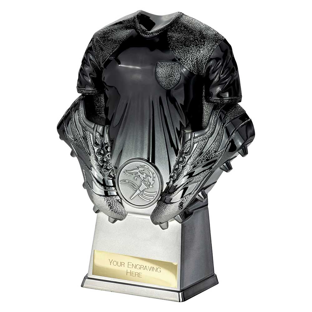Invincible Heavyweight Football Shirt Trophy Award - Black & Gold ...