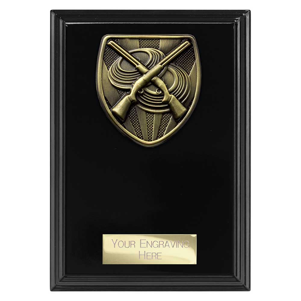 Cobra Clay Pigeon Shooting Plaque Award Epic Black | North East Trophies