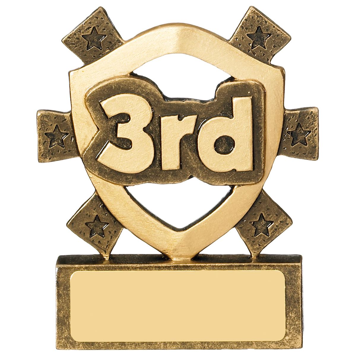 3rd Place Mini Shield Trophy – North East Trophies