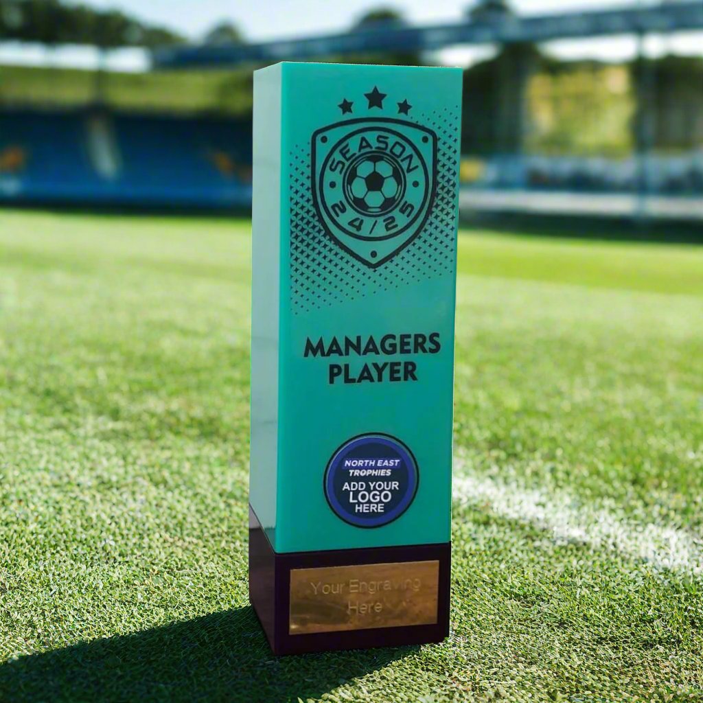 Prodigy Season 24/25 Managers Player Football Trophy Award - Green & P ...