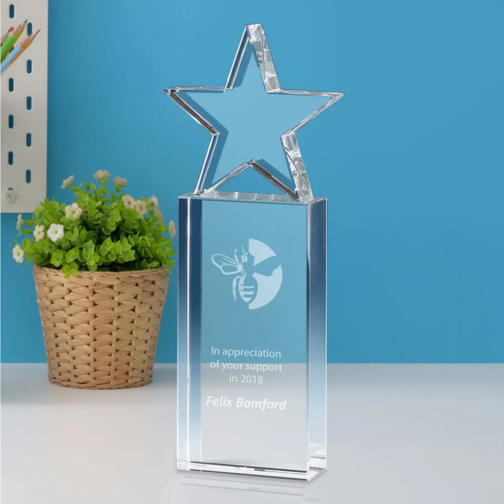 Tower Star Crystal Trophy Award – North East Trophies