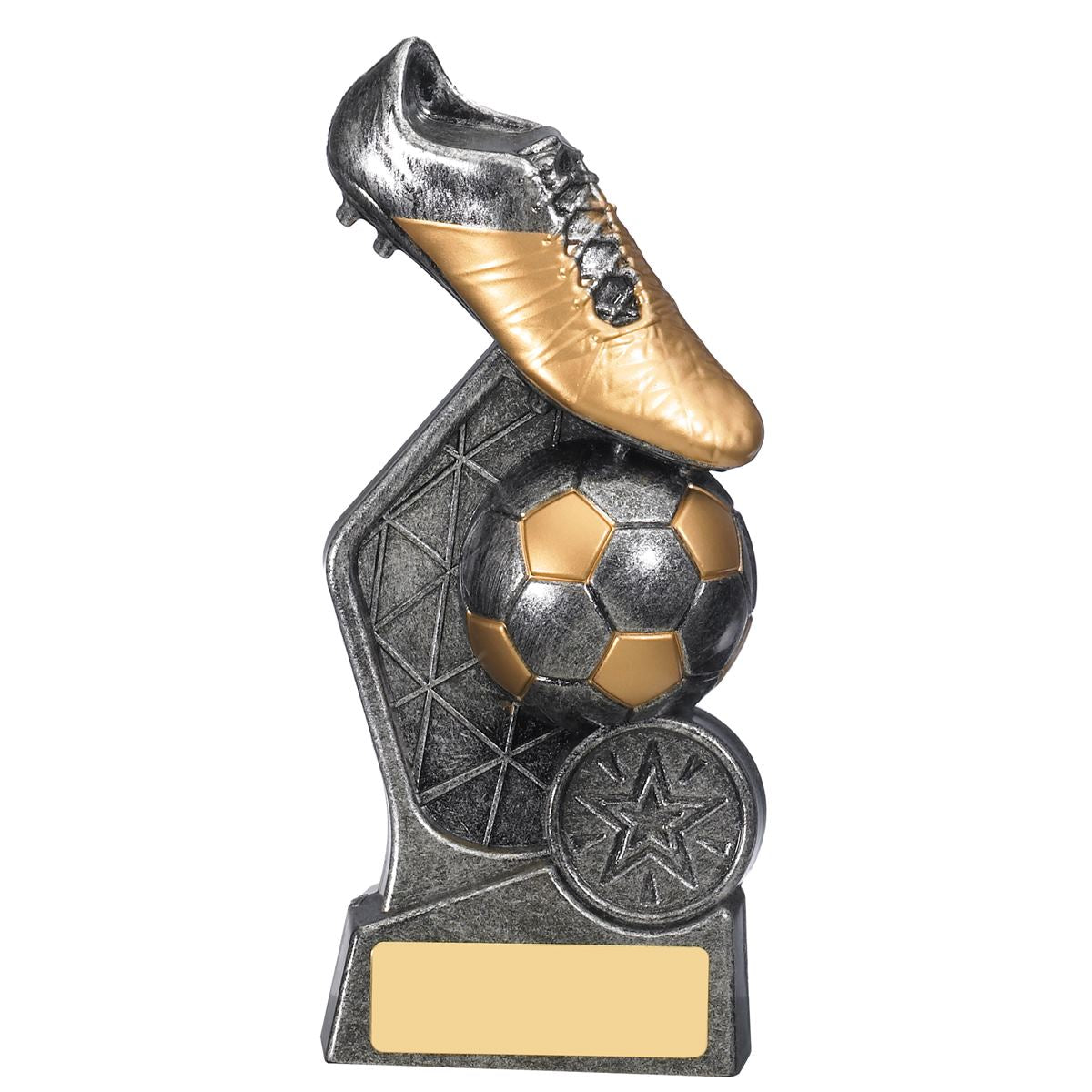 Silver Football Trophy Hex Boot and Ball Award – North East Trophies