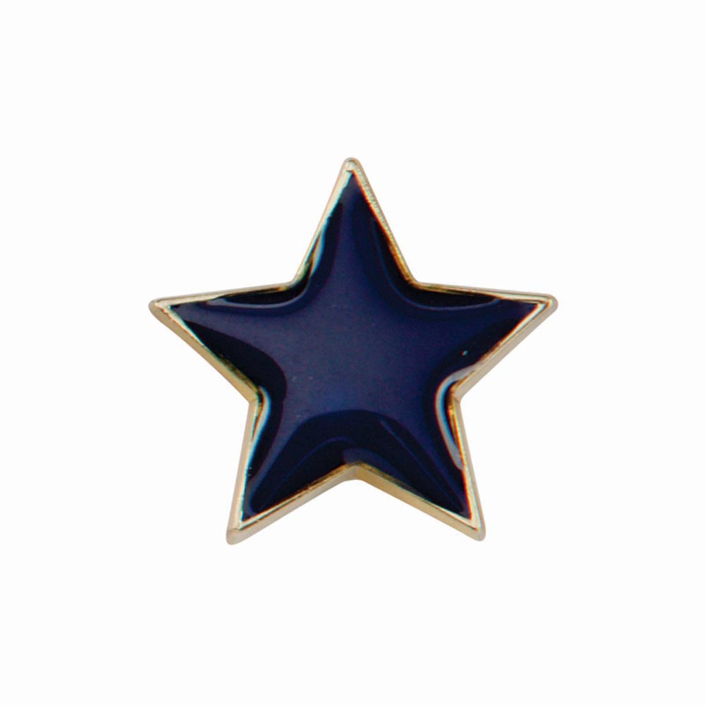 Blue Star Pin Badge – North East Trophies