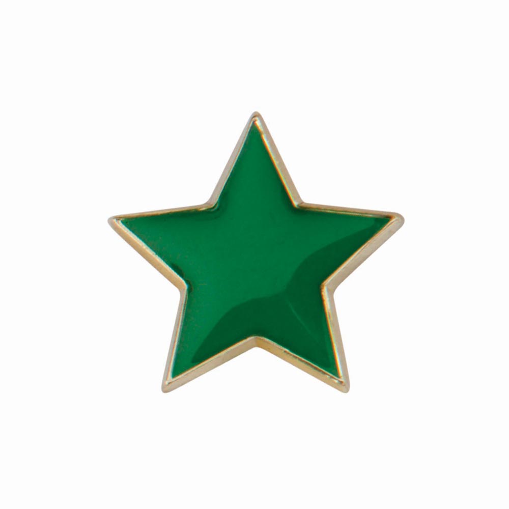 Green Star Pin Badge – North East Trophies